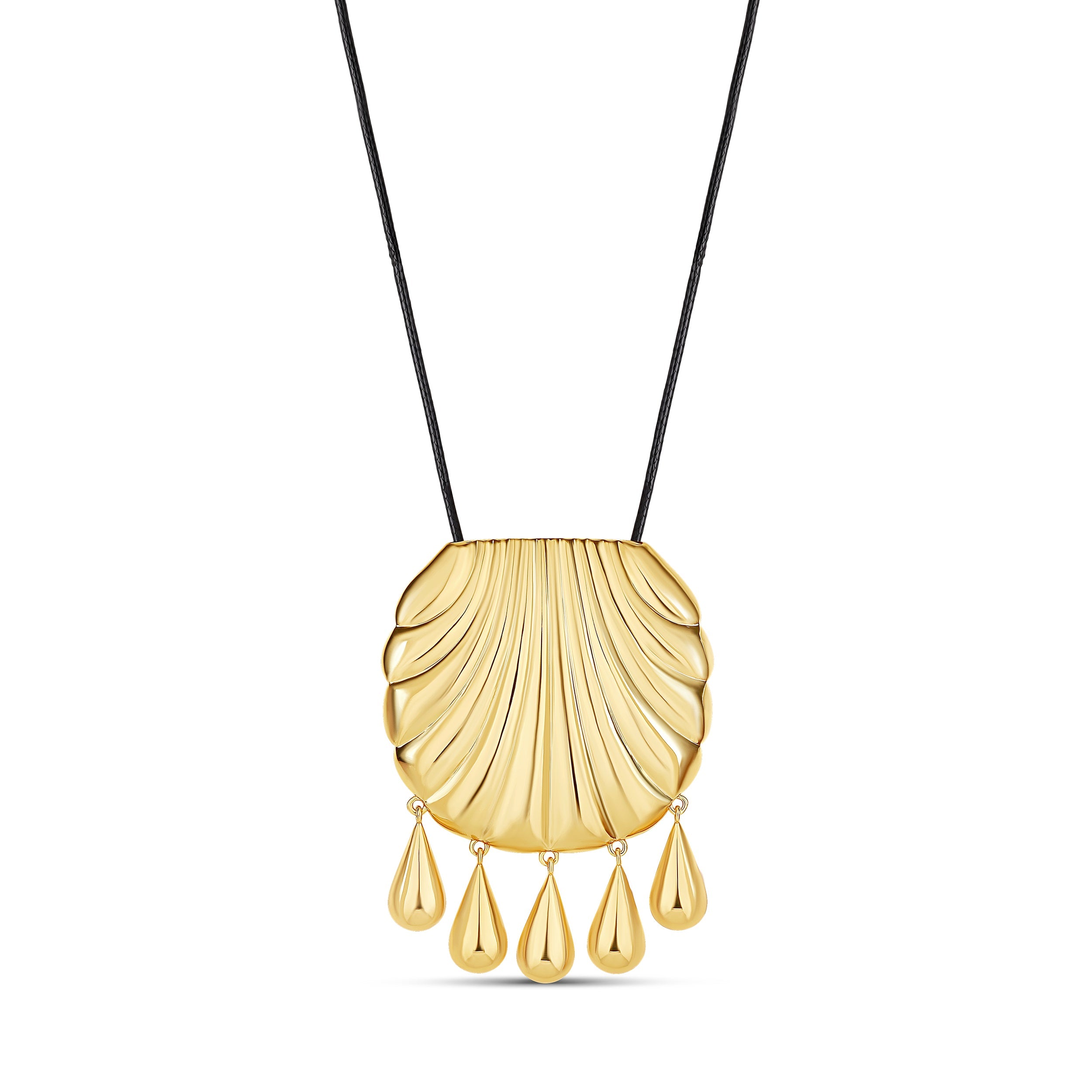 Shell Pendant Necklace Gold – MAYAMAR