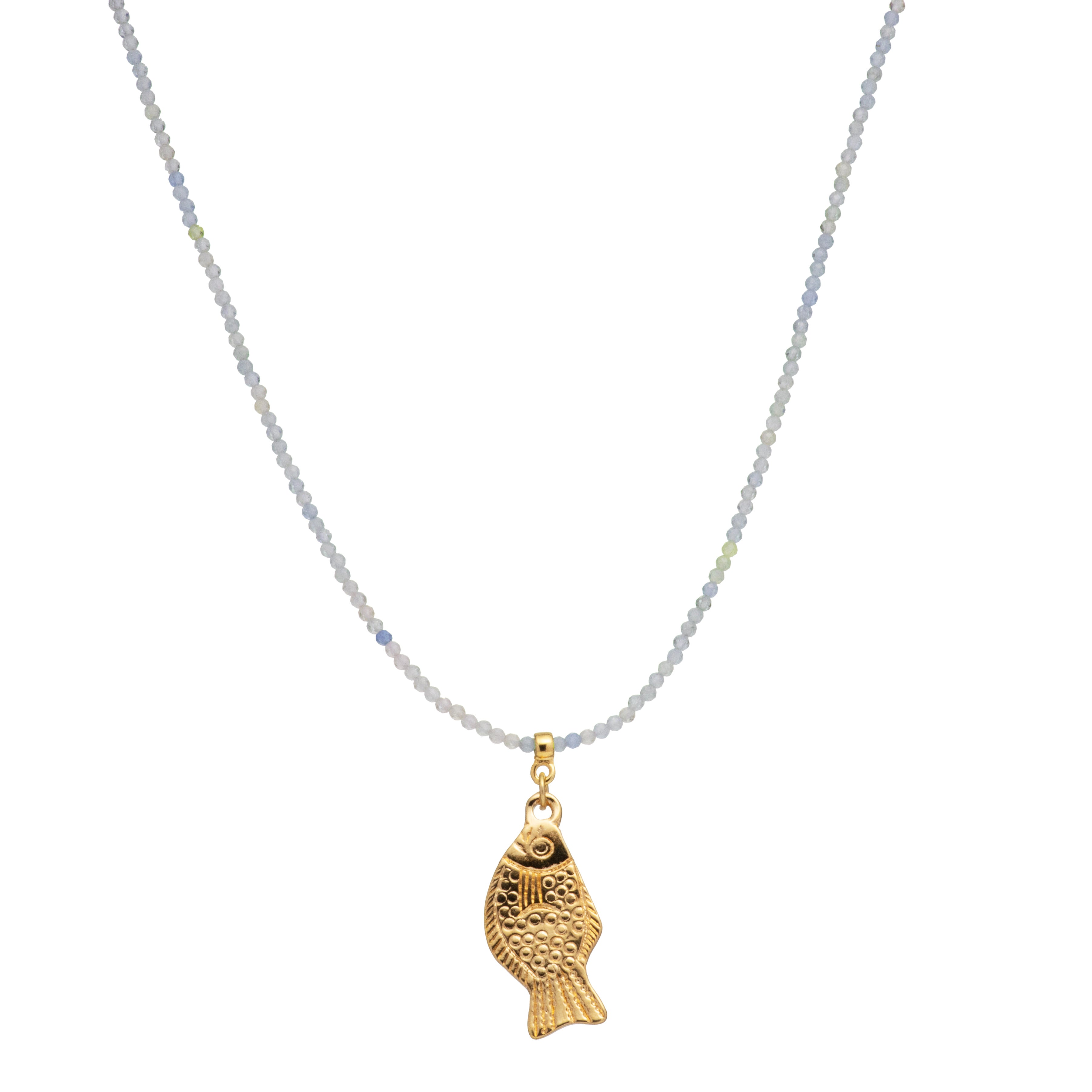 Crystal Beaded Fish Necklace – MAYAMAR