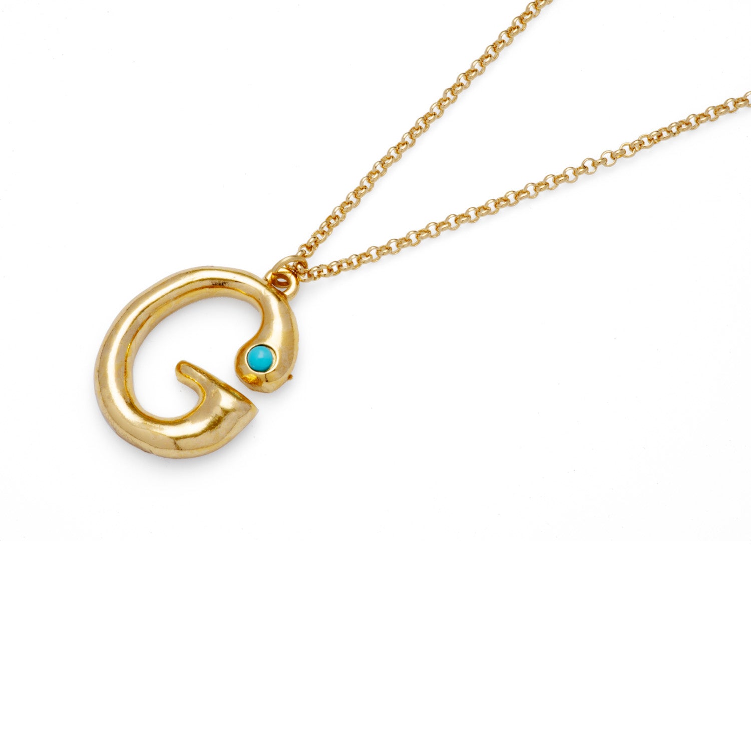 Turquoise Bubble Initial Necklace – MAYAMAR